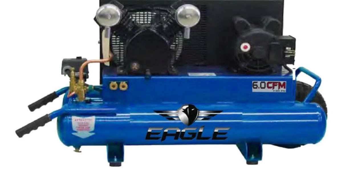 Eagle Compressor 8 Gallon Portable Electric Wheelbarrow Air Compressor ...